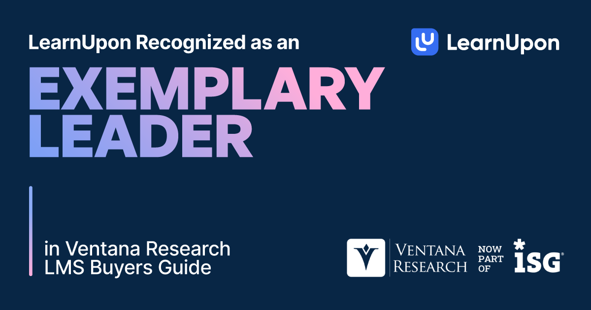 LearnUpon Recognized as an Exemplary Leader