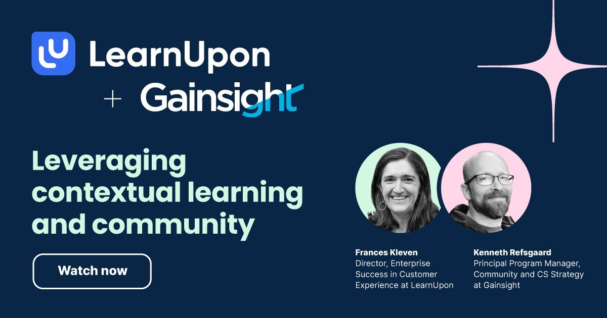 Success strategy: Leveraging contextual learning and community - LearnUpon